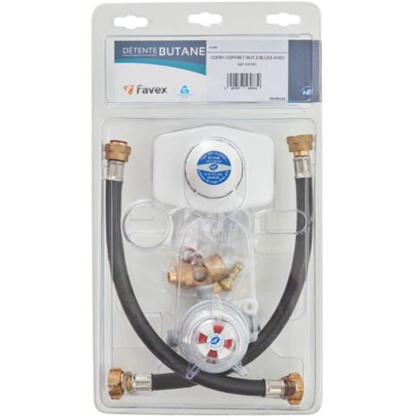 Favex – Coffret bi-bouteilles butane – Détendeur gaz haute pression ...