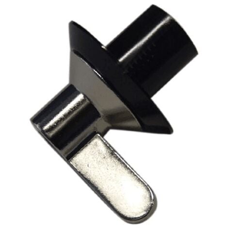 Bouton de commande noir/inox d'origine (694975086) Four, cuisinière SMEG