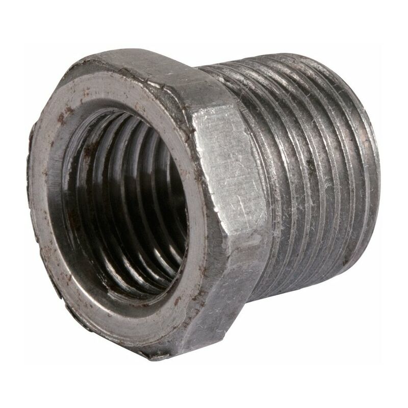 Raccord acier noire droit à visser - M 3/8' - F 1/4' - N° 241