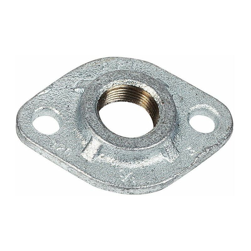 Bride fonte galva ovale à visser - F 1' - N° 320