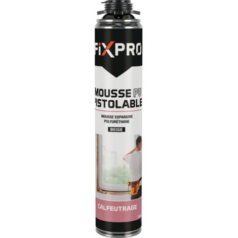 Mousse PU pistolable - Fixpro - 700 ml
