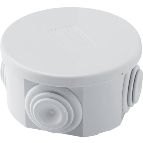 Boîte blanche ronde - GEWISS - diamètre 65 mm - 4 embouts