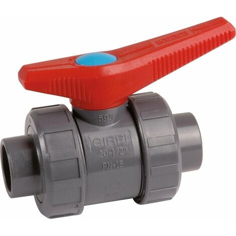 Vanne PVC pression noire - diamètre 50 mm - Girpi