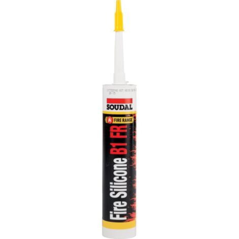 MASTIC FIRE SILICONE B1 FR BLANC 300ML - SOUDAL - 147413