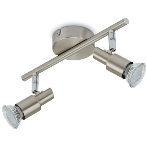 Plafonnier LED Spot BRILONER LEUCHTEN ONE, 3 W, 250 lm, IP20, nickel ...