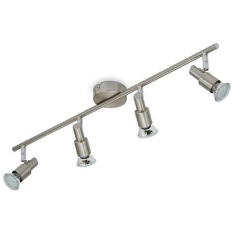 Plafonnier LED Spot BRILONER LEUCHTEN ONE, 3 W, 250 lm, IP20, nickel ...
