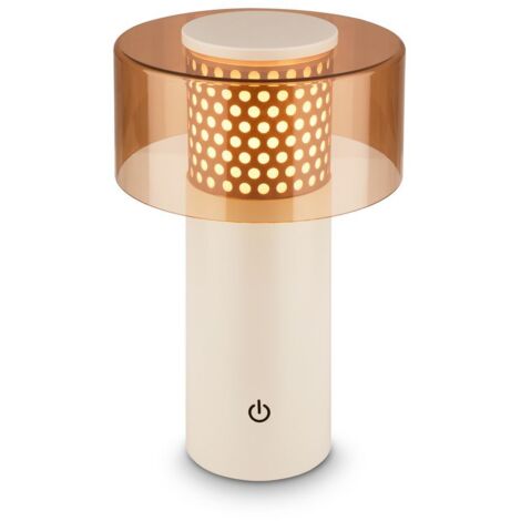 Lampe de table LED Lampe de table LED sans fil Dimmable Tactile Ext ...