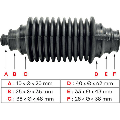 Soufflet de direction universel