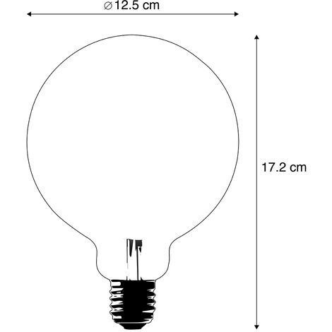 Smart E27 dimmbar in Kelvin LED-Lampe G125 Goldline 4,9W 470 lm 1800-4000K