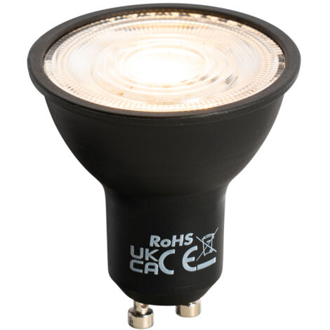 GU10 LED-Glühbirne 50mm Schwarz 7W 610 lm 3000K