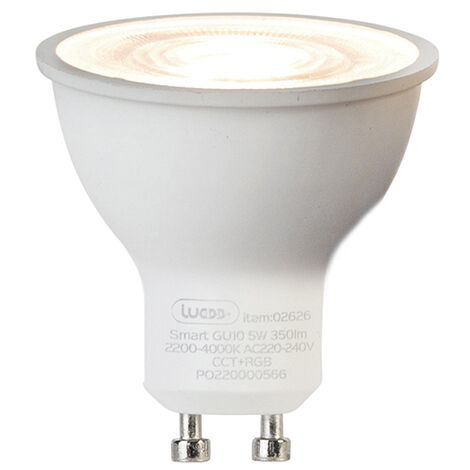 Intelligente GU10 RGBW LED-Lampe 5W 350 lm 2200-4000K