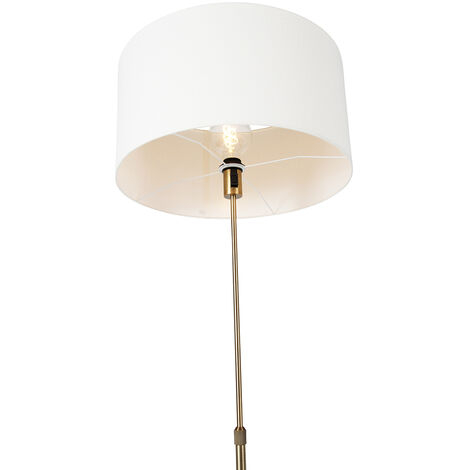 Stehlampe Schirm Weiss