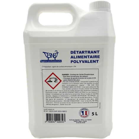 Détartrant express 5 Litres acide phosphorique alimentaire pour ...