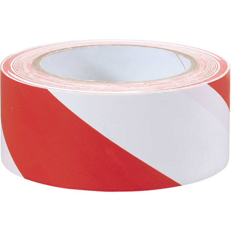 Draper 33M x 50mm Red and White Hazard Tape Roll (69010)