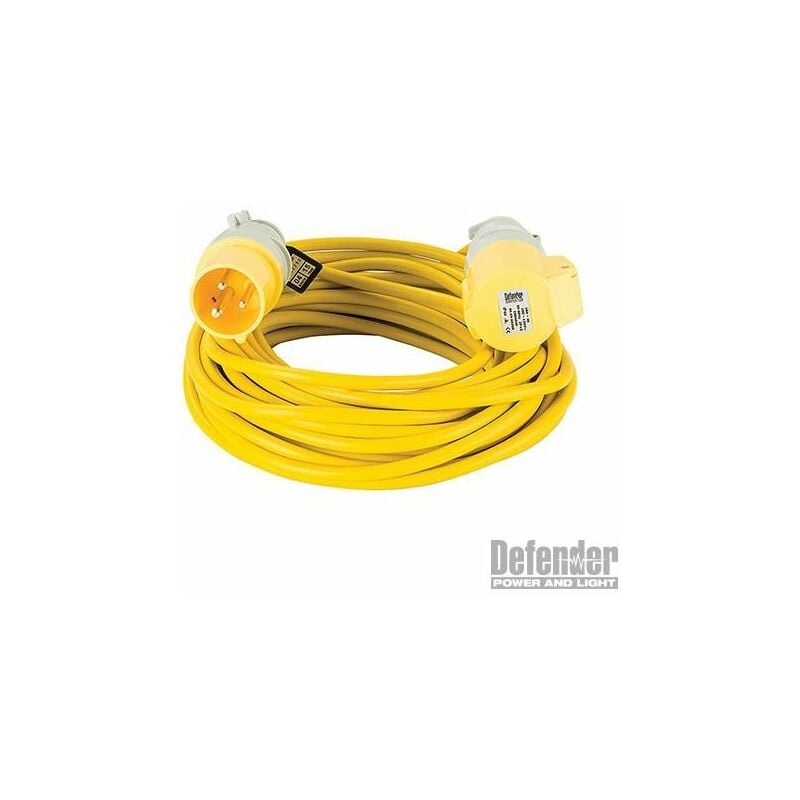 Extension Lead Yellow 2.5mm2 16A 14m 110V E85121