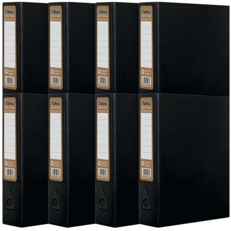 Pukka Recycled Box File Fc Blk Pk8 - PP39486