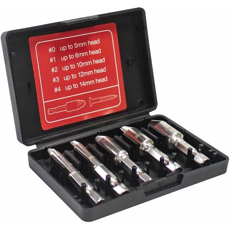5pc Cross Head Screw Remover Set - S0905