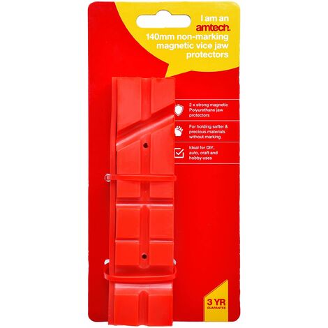 140mm Non-marking magnetic vice jaw protectors - D4290