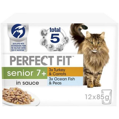 Perfect Fit Cat Pouches Senior 7+ Mixed 12x85g PK4 - 266188