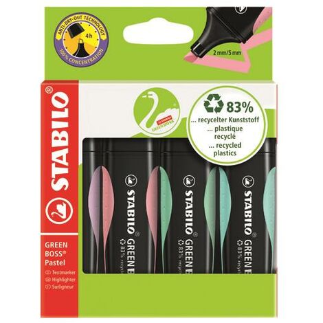 Stabilo Green Boss Hler Ast Pk4 - SS56422