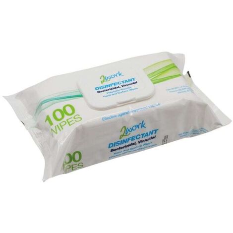 2Work Viricidal Wipes Pk100 - 2W07385