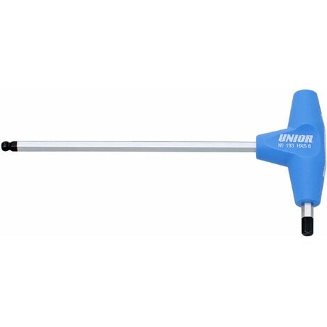 UNIOR BALL-END HEXAGONAL SCREWDRIVER WITH T-HANDLE: BLUE 10MM - ZFUN608282