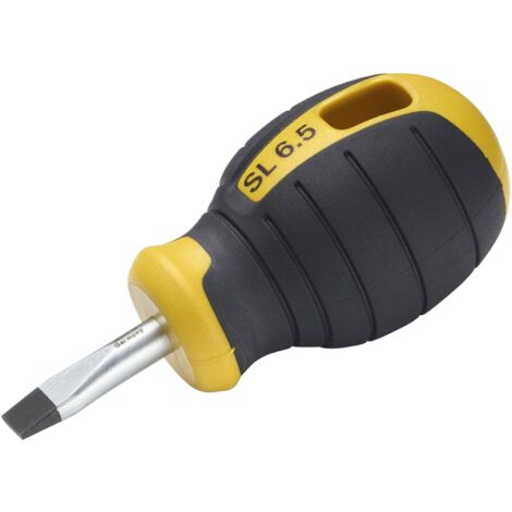 Stubby Slotted Screwdriver 6.5 x 25mm - HUL444065