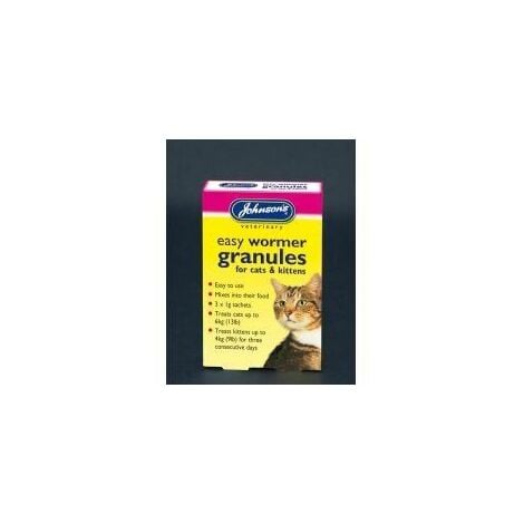 Johnsons Cat/Kitten Easy Wormer Granules - 3scht - 584797
