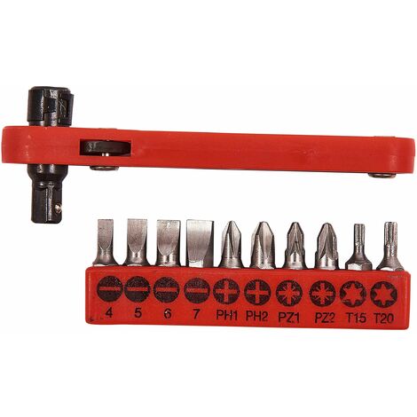 11pc Offset Ratchet Screwdriver - L1560