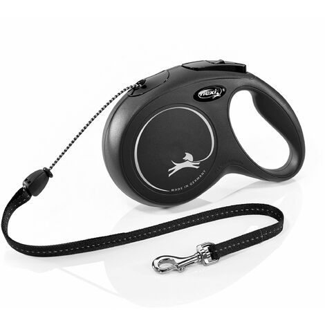 Flexi Classic Cord Black 8m - med - 144351