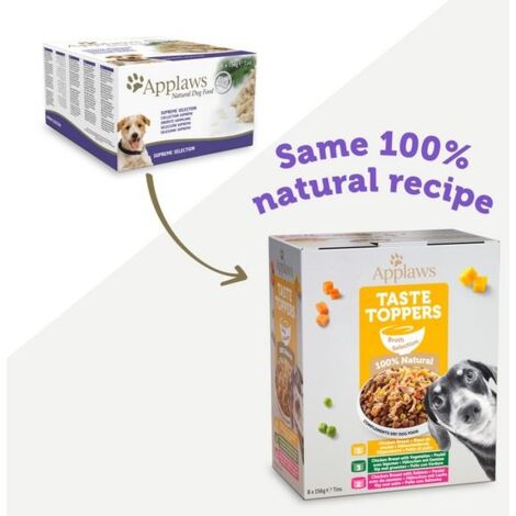 Applaws Taste Toppers Natural Wet Dog Food Broth Selection 8 x 156g ...