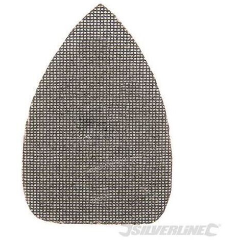 Silverline Hook & Loop Mesh Triangle Sheets 150 x 100mm 10pk 40 Grit 761995