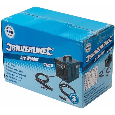 Silverline 100A MMA Arc Welder 40 - 100A UK 677293