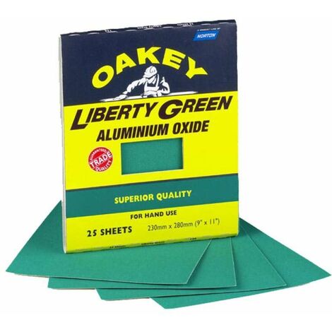 Liberty Green Aluminium Oxide Sheets 230 x 280mm Assorted (3) OAK84727