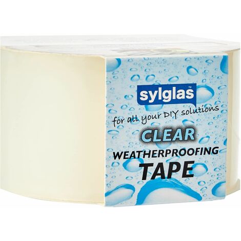 Clear Weatherproofing Tape 50mm x 6m Roll SYLWT506