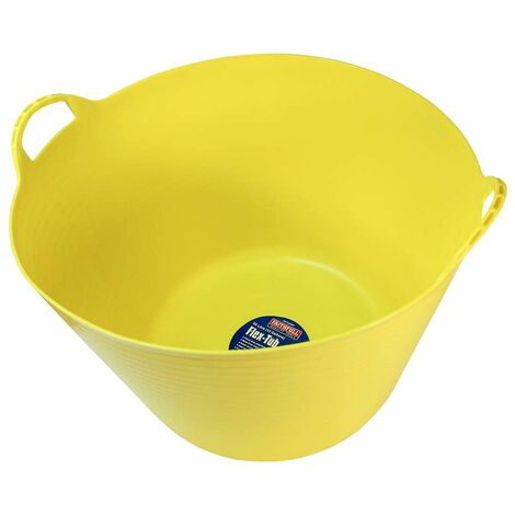 Heavy-Duty Polyethylene Flex Tub 60 litres Yellow FAIFLEX60Y