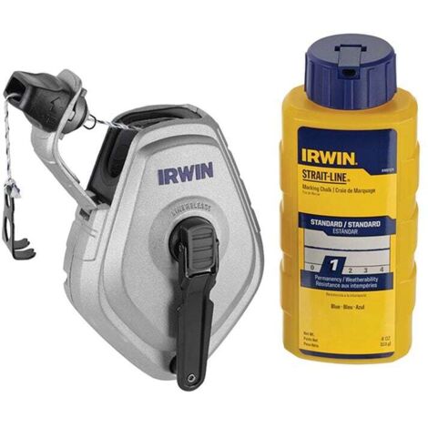 IRWIN® STRAIT-LINE® HPP Chalk Reel Set 30m & Blue Chalk 113g STL10507684