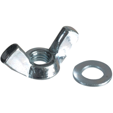 Wing Nut & Washers ZP M5 Forge Pack 12 FORFPWING5