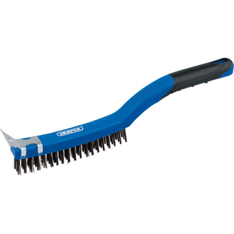 Draper Wire Scratch Brush with Scraper (3 Row) (17179)