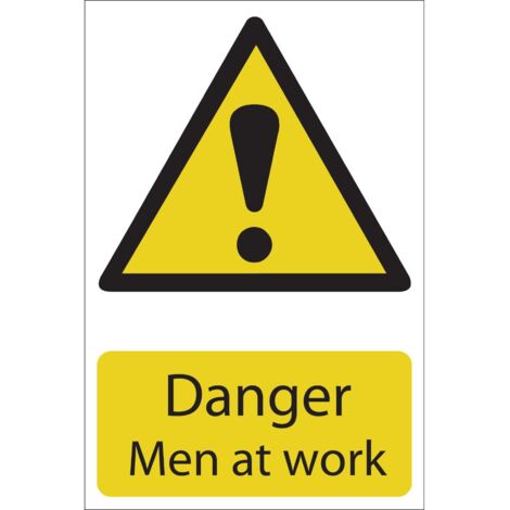Draper 'Danger Men At Work' Hazard Sign (72441)