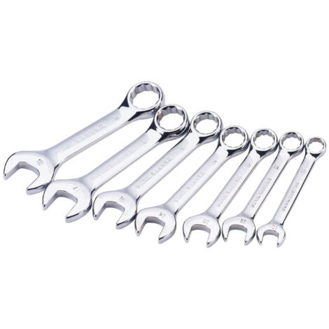 Draper Hi-Torq&174 Metric Stubby Combination Spanner Set (7 Piece) (56398)