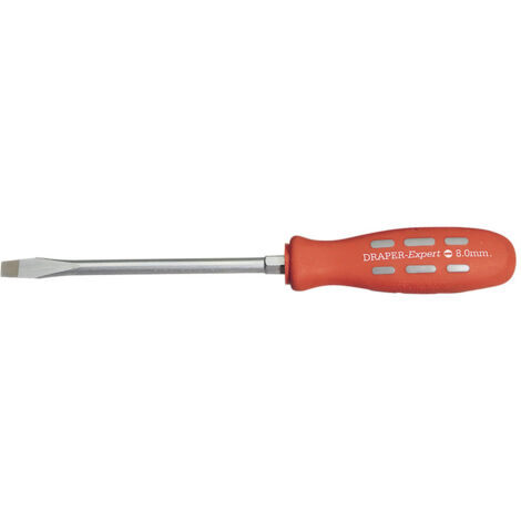 Draper Plain Slot Flared Tip Mechanics Screwdriver (150mm x 8mm) Sold ...