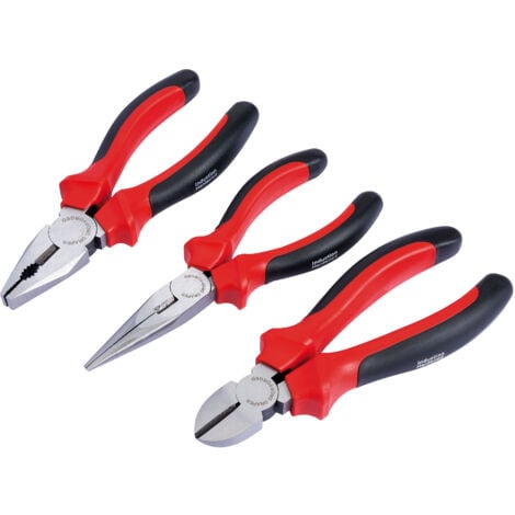 Draper 160mm Plier Set With Soft Grip Handles (3 Piece) (68001)