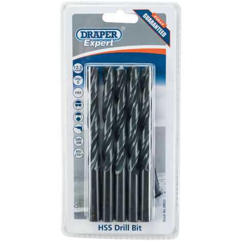 Draper Expert 12.5mm HSS Drills Card Of 5 (38822)