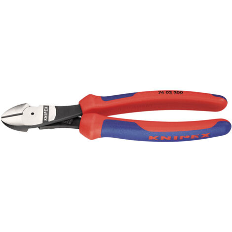 Knipex 200mm High Leverage Diagonal Side Cutter with Comfort Grip ...