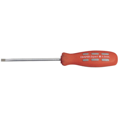 Draper 100mm x 3.2mm Plain Slot Parallel Tip Mechanics Screwdriver ...