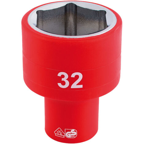 Draper 1/2 Sq. Dr. Fully Insulated VDE Socket (32mm) (32017)
