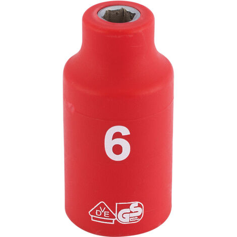 Draper 3/8 Sq. Dr. Fully Insulated VDE Socket (6mm) (31494)