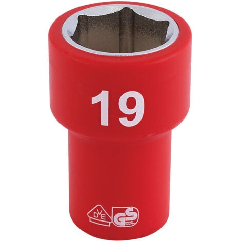 Draper 3/8 Sq. Dr. Fully Insulated VDE Socket (19mm) (31740)