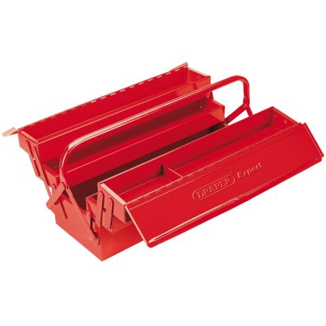 Draper Tools Expert Red Foldable Toolbox with Handle, 53x20x21cm
